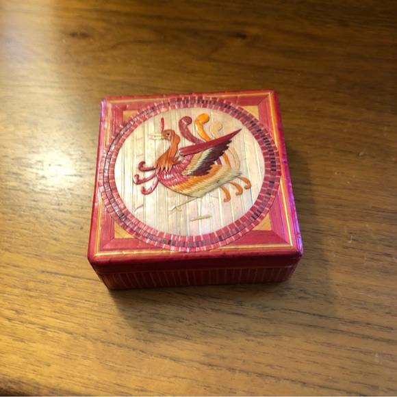 Vintage | Other | Vintage Hinged Box With Tiny Trinket Dish Inside ...